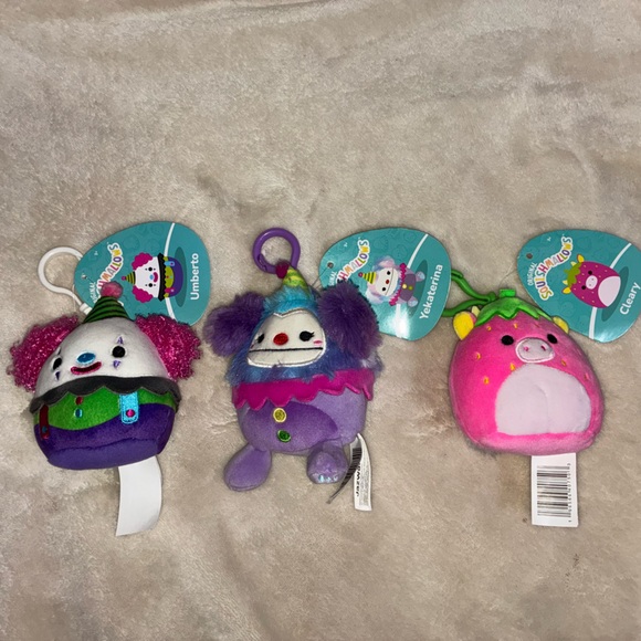 Squishmallows | Toys | Rare Neon Squishmallow Clips Bundle | Poshmark